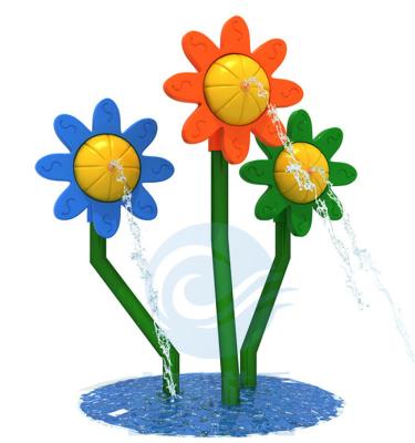 China Sunflower Water Splash Pad 2.5m Height Children Water Play Equipment with 5-8 m³/h Flow Rate and Custom Sizes for sale