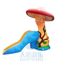 China 2.6m Height Mini Fiberglass Mushroom Water Slide for Children | 0.6m Width, 8 m³/Hour Flow Rate for sale
