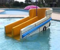 China Commercial Fiberglass Pool Slides 5.6m Length 100kg Capacity Anti-UV Anti-Static for Hotels Water Parks for sale