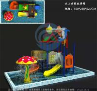 China 25 Sqm Mushroom Style Children Backyard Spray Park with Water Fountain | 6m x 4.1m Pool Size for sale