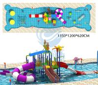 China Hotel Kids Swimming Pool with Water Slide - 50-100 Child Capacity, ROHS TUV SGS Certified Anti-Static Playground Equipment for sale