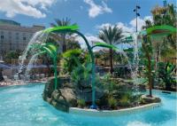 China Sprig Trapa Leaf Waterfall Swimming Pool Fountain SS 304 For Splash Park for sale