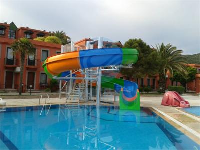 China 3.5M High Commercial Fiberglass Water Slide for Parks | 3.6M Height 1.0M Width All-Ages Design for sale