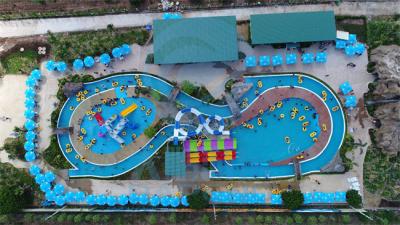 China Custom 4000 Sqm Lazy River Water Park with Swimming Pool Slides - 150-200 Kids Capacity, 9000x4500cm Use Zone for sale