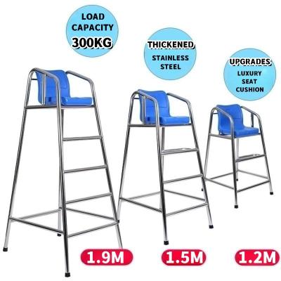 China RTS 304 Stainless Steel Lifeguard Chair 1.2M/1.5M/1.9M for Water Parks and Swimming Pools for sale