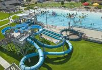 China Fiberglass Water Slide 5-15m Height 350kg Capacity for Outdoor Aqua Parks and Swimming Pool Games for sale