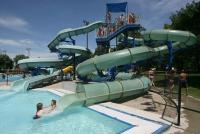 China Aqua Water Play Kids Tube Slide Set Fiberglass Park Toys Equipment For Pool for sale