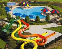 China Fiberglass Water Park Slide 5-15m Height 350kg Capacity Outdoor Amusement Equipment for Theme Parks for sale