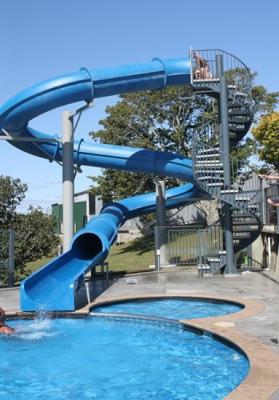 China Water Park Playground Outdoor Swim Pool Equip Game Amusement Water Slide Tube for Kid for sale