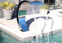 China Stainless Steel SPA Pool Cascade Waterfall Equipment with 5+ Year Service Life and 12 Month Warranty for sale