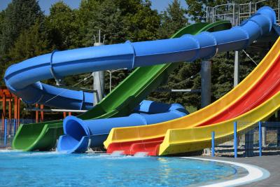 China OEM Commercial Swimming Pool Accessories Fiberglass Slide For Kids for sale