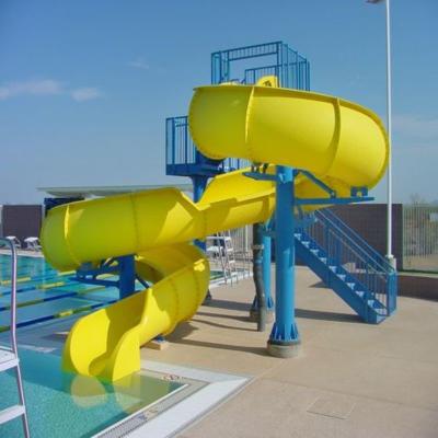 China OEM Kids Water Park Play Pool Amusement Rides Fiberglass Slide for sale
