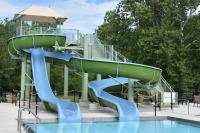 China 1 Person Fiberglass Water Slides 5 meters Height for sale