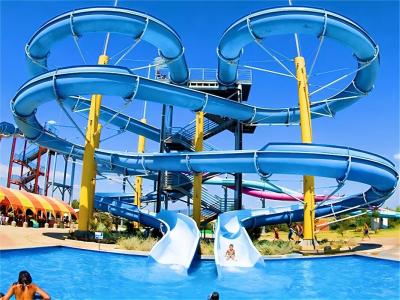 China Hold Up 300kg Fiberglass Water Slides Outdoor Commercial Playground Games Ride for sale