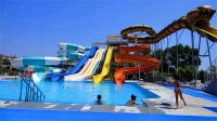 China OEM Outdoor Amuse Park Water Equipment Playhouse Fiberglass Pool Slide for sale