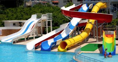 China Water Aqua Park Equipment Playground Fiberglass Slide Set For Kids for sale