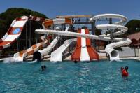 China 1 People Backyard fibreglass pool water slide 7m Width for sale