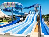 China Swimming Pool Big Adult Fiberglass Slide Outdoor Water Park Equipment for sale