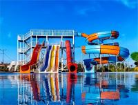 China Amusement Park Rides Kids Big Water Play Slides 3 Meter Height For Swimming Pool for sale