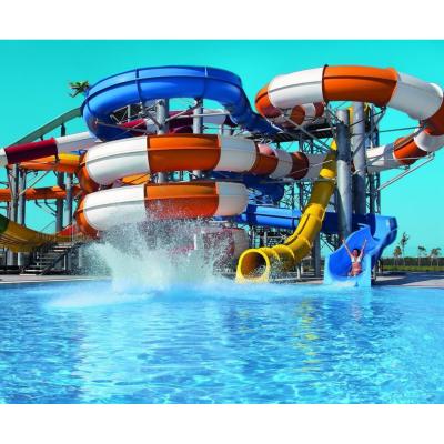 China Kids Bing Fibreglass Pool Water Slide Amusement Park Rides for sale