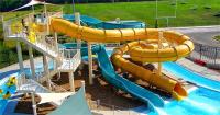China 3m Height Fiberglass Water Slide Kids Playground Rides For Pool for sale