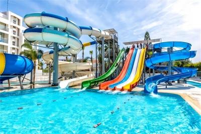 China Outdoor Amuse Park Fiberglass Pool Water Slide Play Equipment for sale