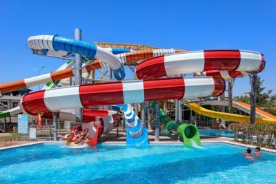 China ODM Outdoor Water Theme Park Sports Game Rides Tube Fiberglass Slide for sale