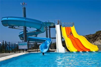 China OEM Aquatic Children Amuse Park Playground Playhouse Fiberglass Water Slide for Kids for sale