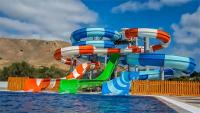 China ODM Custom Swimming Pool Play System Equipment Fiberglass Water Slide for Sale for sale
