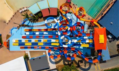 China OEM Outdoor Children Games Park Playground Equipment Giant Water Slide for sale
