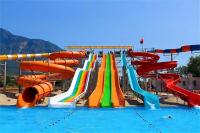 China OEM Water Amusement Park Swimming Pool Accessories Fiberglass Slide for Kids for sale