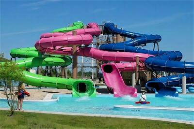China Amusement Park Rides Water Slides Fiberglass for sale