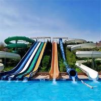China Kids Water Park Amusement Rides Fiberglass Water Slides For Children for sale