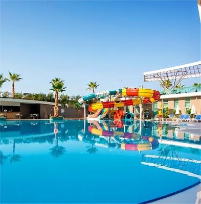 China Outdoor Aqua Water Children Park Design Swimming Pool Kids Fiberglass Slides for sale