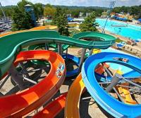 China Kids Aqua Water Park Design Rides Tube Fiberglass Slide For Outdoor Games for sale