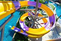 China Children Playground Equipment In Ground Swimming Pool Fiberglass Aquatic Games Ride Kids Water Slide for sale