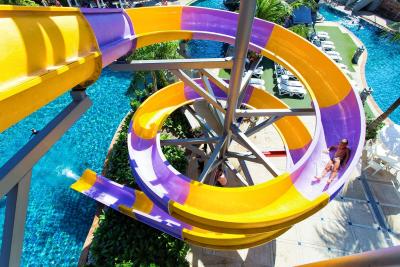 China Children Playground Equipment In Ground Swimming Pool Fiberglass Aquatic Games Ride Kids Water Slide for sale