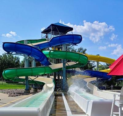 China ODM Swimming Pool Water Playground Summer Children Game Set Toy Equipment Fiberglass Slide for sale