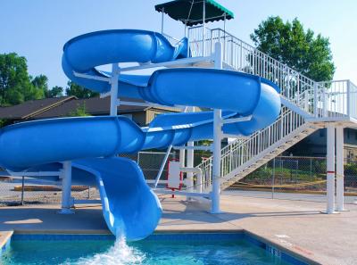 China OEM Amusement Aqua Park Swimming Pool Water Ride Fiberglass Slide For Outdoor for sale
