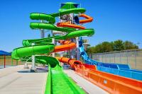 China Outdoor Water Park Entertainment Playground Equipment Swimming Pool Toys Fiberglass Slide for sale