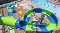 China Outdoor Children Games Entertainment Park Water Swimming Pool Fiberglass Slide for sale