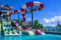 China Outdoor Swimming Pool Accessories Fiberglass Water Slide for Kids for sale