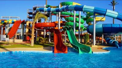 China Water Amusement Park Large Play Equipment Cainival Fiberglass Slide for sale