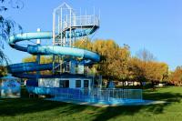 China Outdoor Amusement Aqua Water Park Design Kid Rides Play Equipment Fiberglass Water Slide for sale
