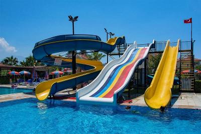 China Aquatic Games Playground Outdoor Backyard Small Fiberglass Water Slide Pool For Adults for sale