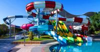 China Outdoor Swimming Pool Accessories Kids Small Playground For Children Play Set Water Slides for sale