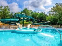 China Outdoor Commercial Swimming Pool With Fiberglass Spiral Tube Water Slide Set for sale