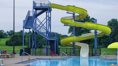 China Amusement Park Children Games Equipment Small Playground Water Slide for sale