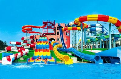 China Water Park Aqua Play Professional Aquatic Fiberglass Slide for sale