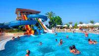 China Aqua Water Park Kids Water Games Swimming Pool Fiberglass Slide Set For Children for sale